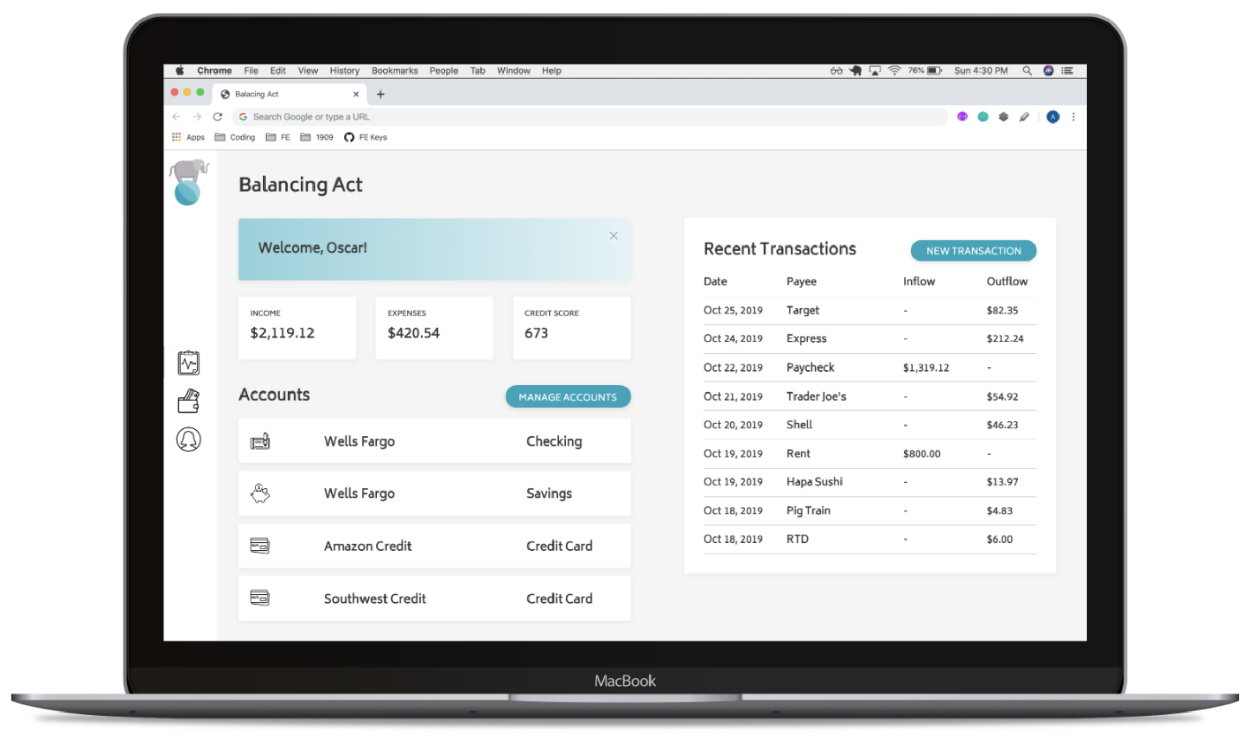 Balancing Act - Week 1 - Front-End Engineering Curriculum - Turing ...